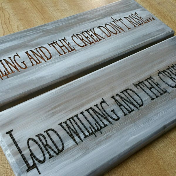 Creek Sign - Etsy