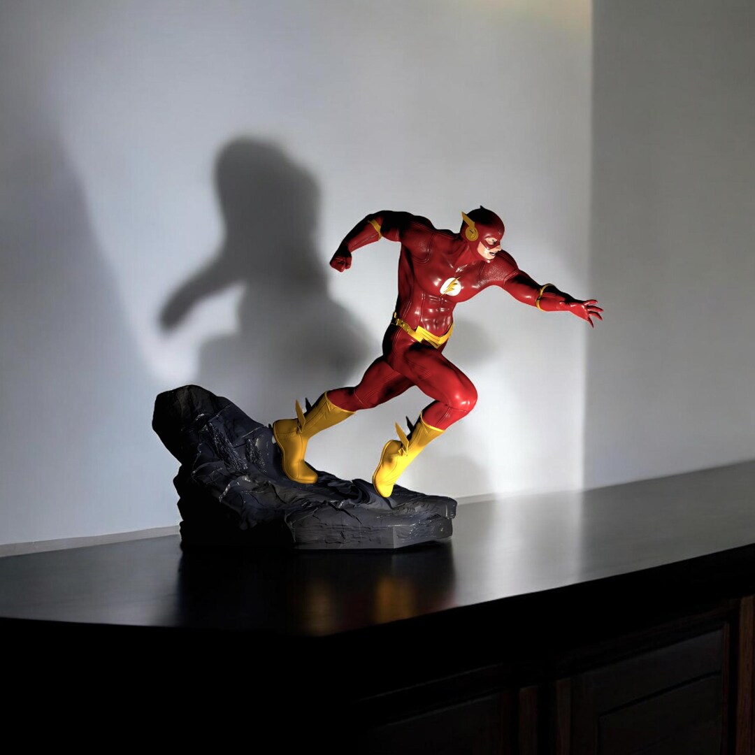 Speedster Hero Figurine STL File | 3D Printable Lightning Fast Statue ...