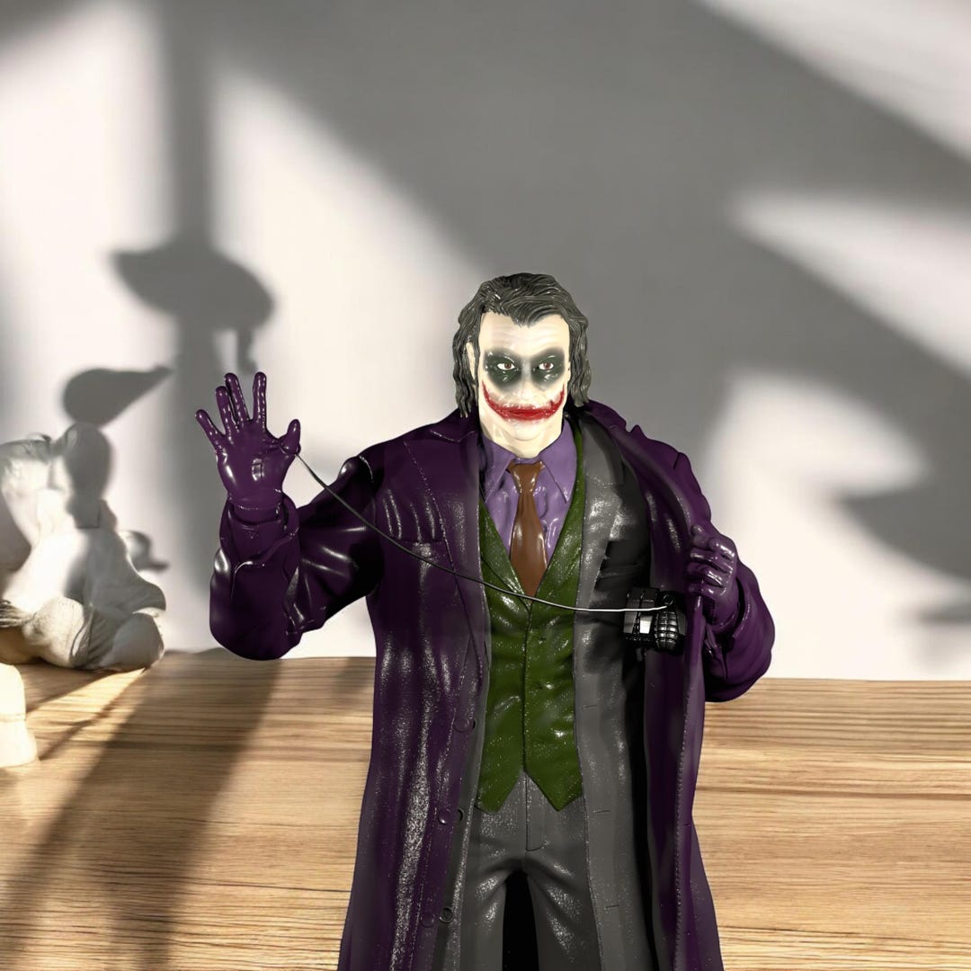 Joker Figurine STL File | 3D Printable Villain Statue | Digital ...