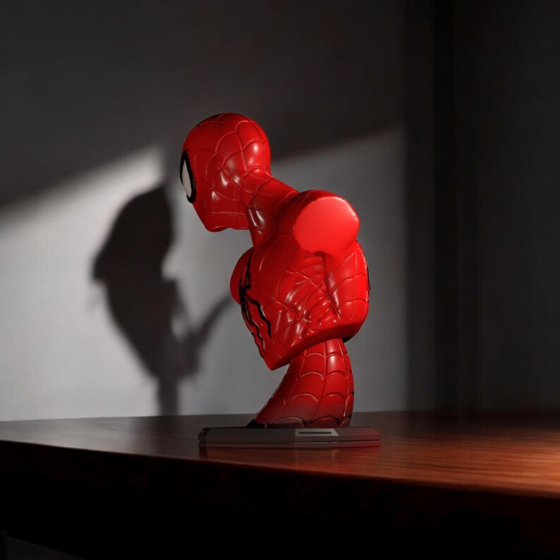 Spider-man Bust STL File | 3D Printable Superhero Head Statue | Digital ...