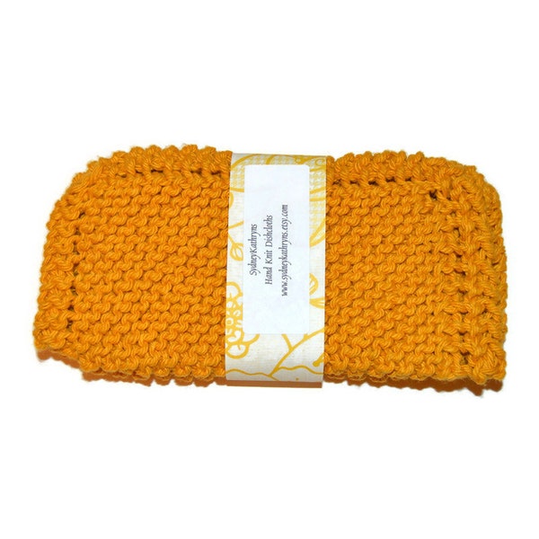 Hand Knit Dishcloths, Knitted Dish Cloths, Handknit Dishrags, Knit ...