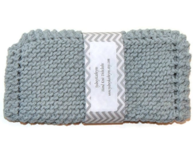 Hand Knit Dish Cloths Knitted Dishcloths Knitted Dish Rags - Etsy