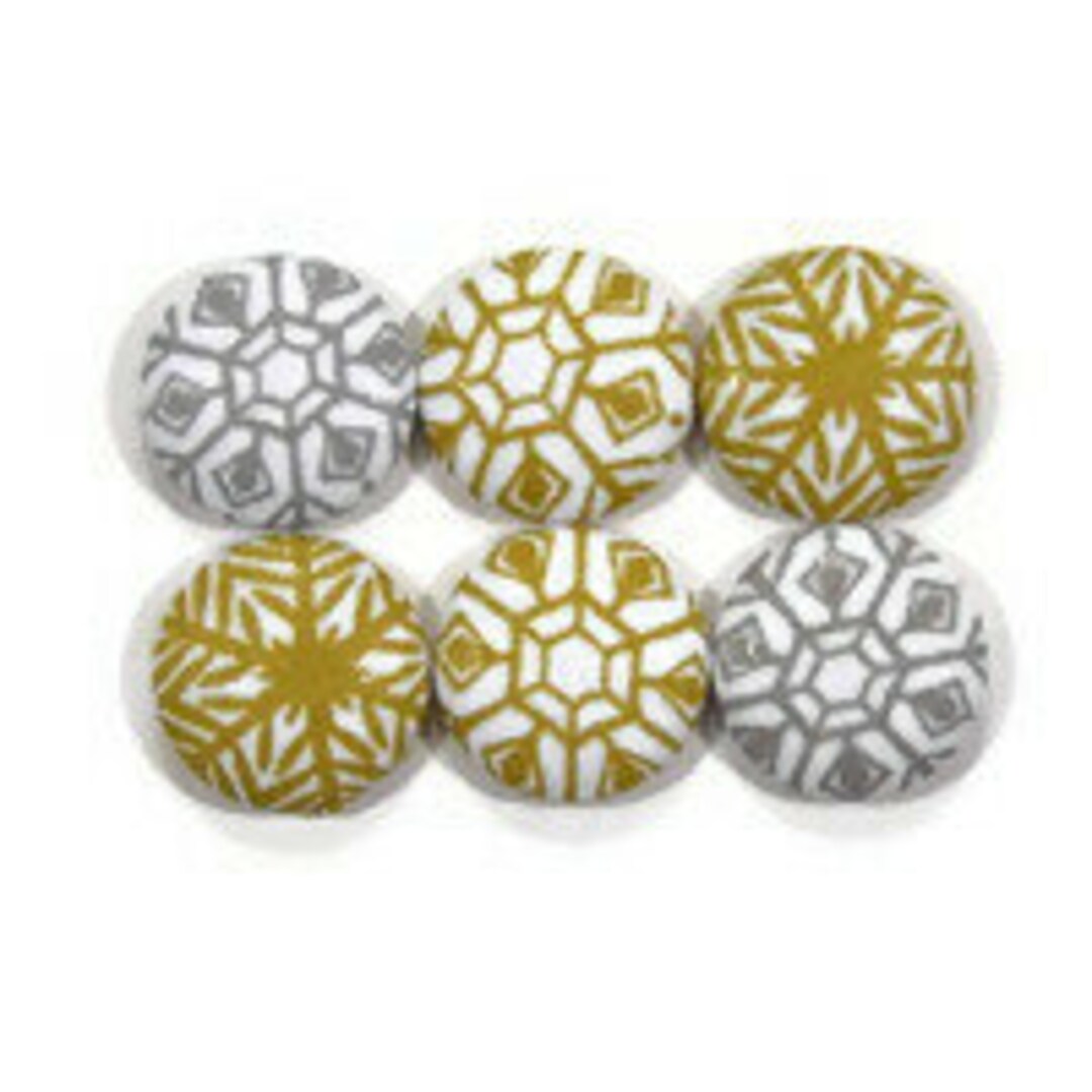 Pushpins/ Fabric Covered Thumbtacks, Snowflake Thumbtacks, Snowflake ...