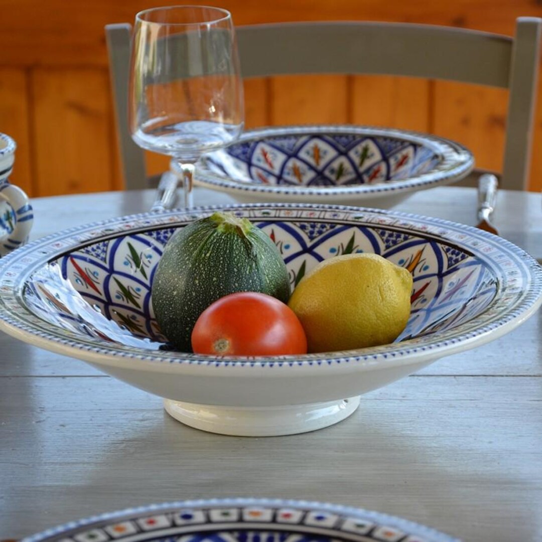 Plat Tebsi Bakir Bleu - D 27 Cm - Etsy
