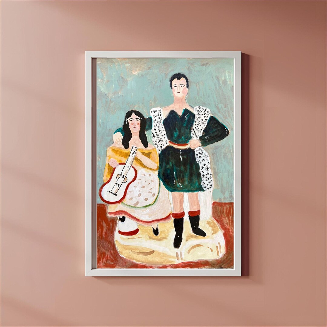 Staffordshire Spanish Couple Fine Art Giclée Print | British Pottery ...