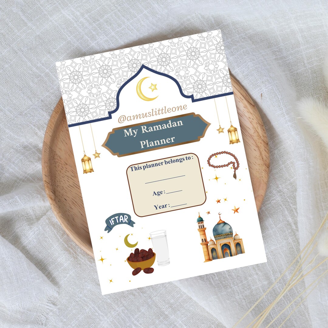 Ramadan Planner for Kids, Islamic Activity Book, Ramadan Journal, Daily ...