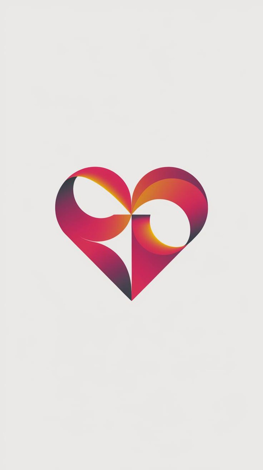 Modern Gradient Heart Logo Art | Abstract Love Design | Minimalist ...