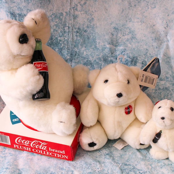 Coca Cola Plush Bears - Etsy
