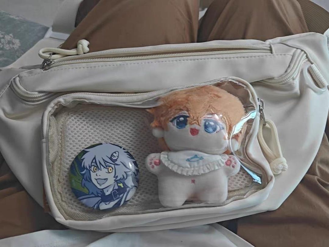 Anime Ita Chest Bag – Adjustable Crossbody Display Purse for Pins ...