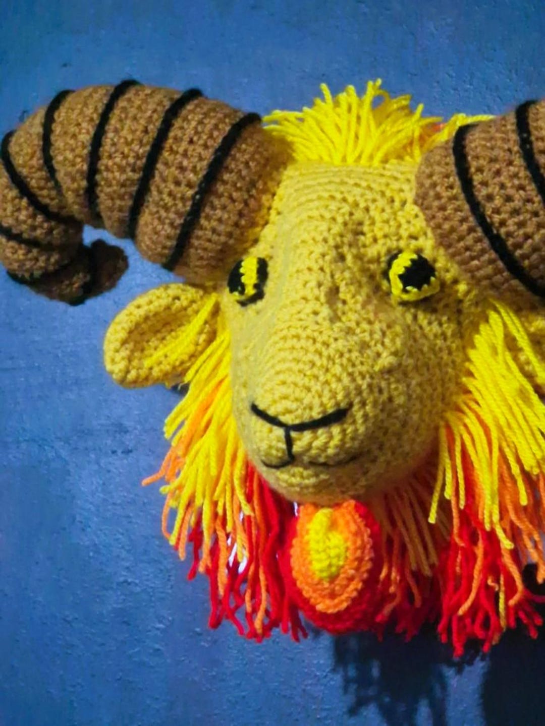 Aries Ram Crochet Pattern: Zodiac Wall Hanging (PDF Pattern) - Etsy