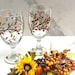 Water Goblet - Water Glass Fall Leaves Hand Painted - Etsy
