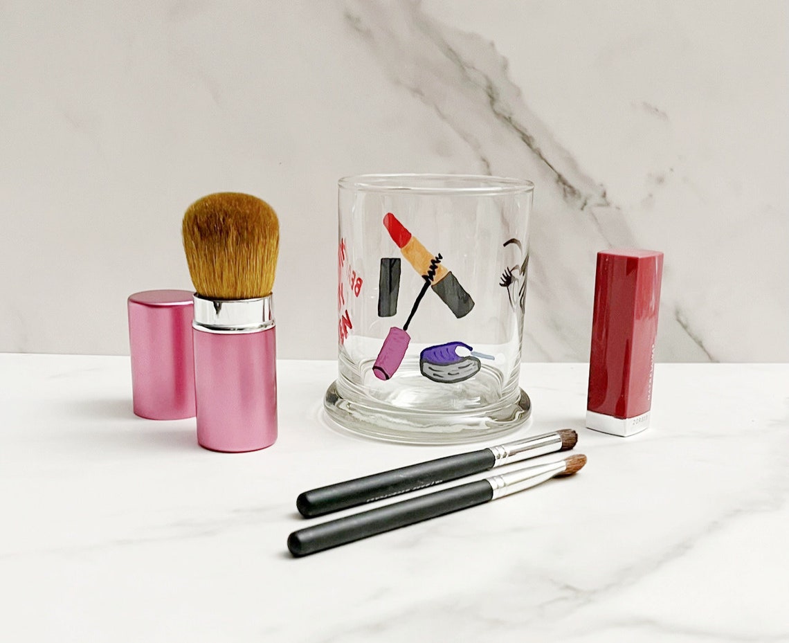 Personalized Mary Kay Pencil Cup Hand Painted Glass - Etsy