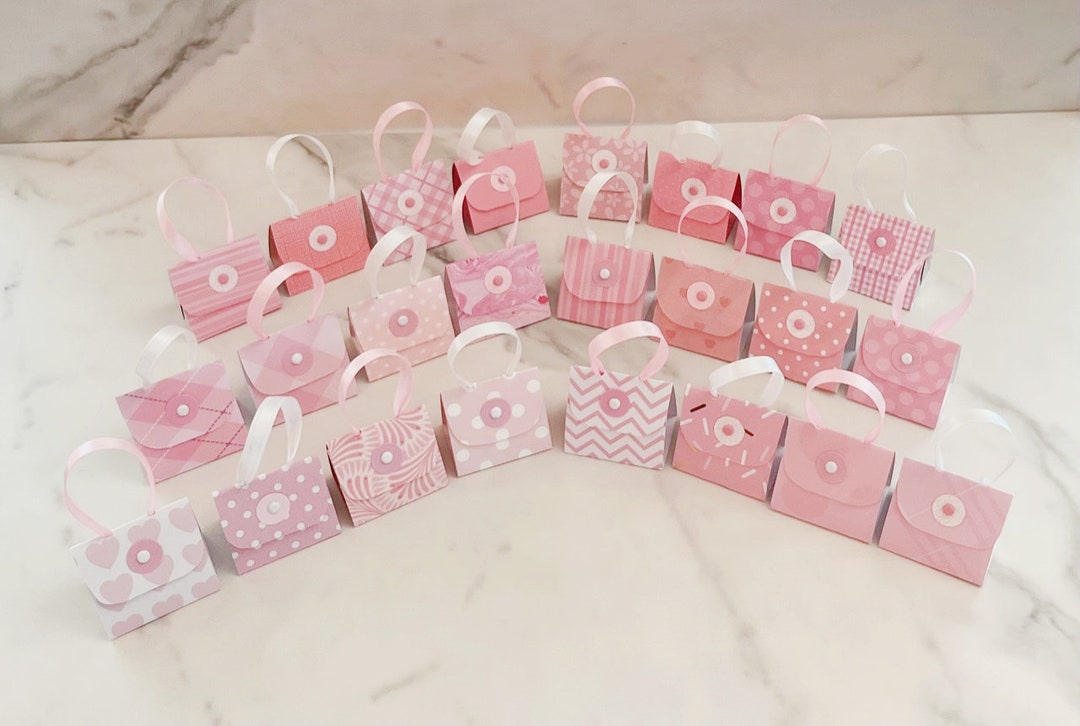 Set of 24 Pink Purse Party Favors With Hershey Nugget Candy - Etsy