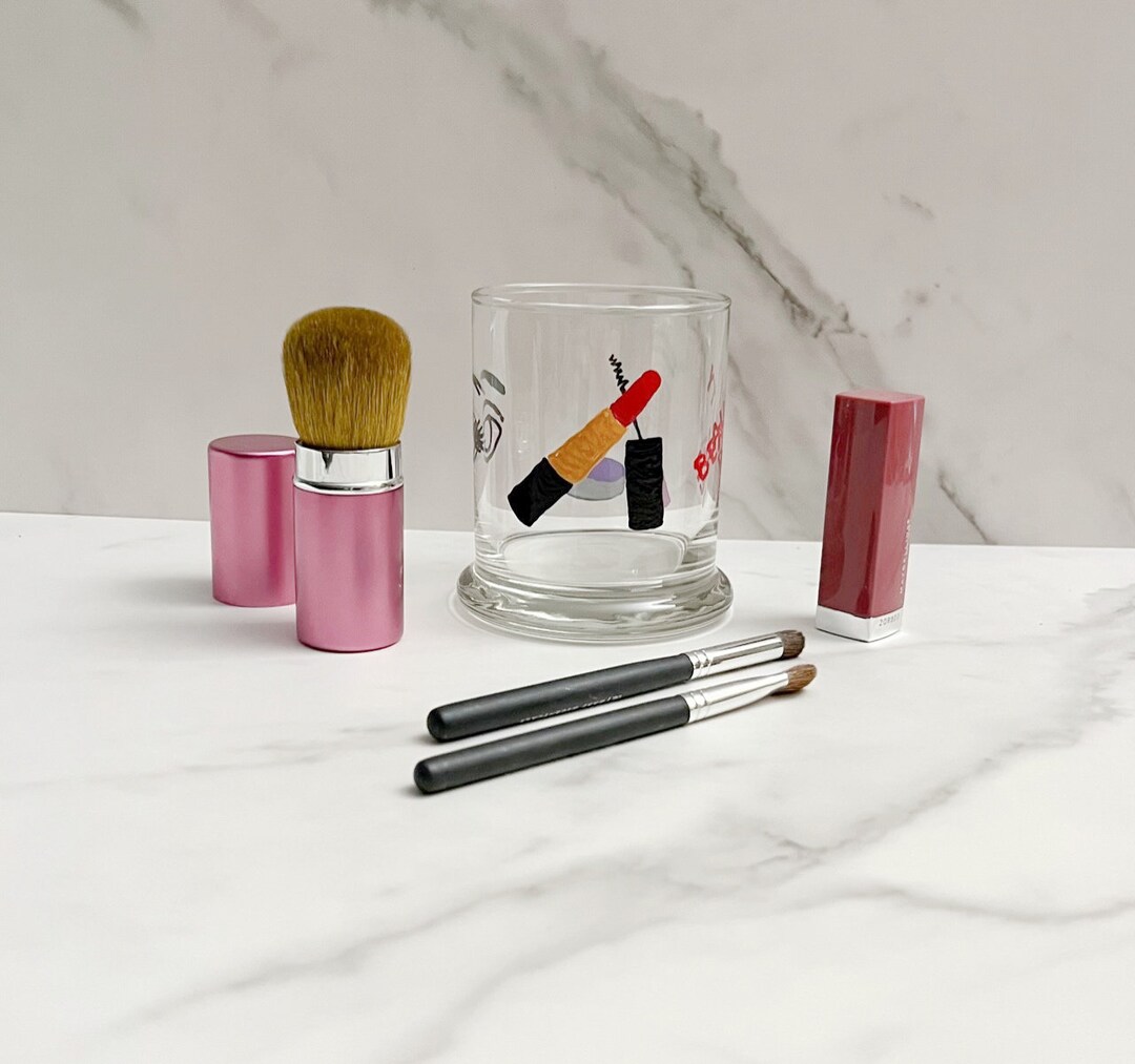 Personalized Mary Kay Pencil Cup Hand Painted Glass - Etsy