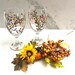 Water Goblet Water Glass Fall Leaves Hand Painted - Etsy
