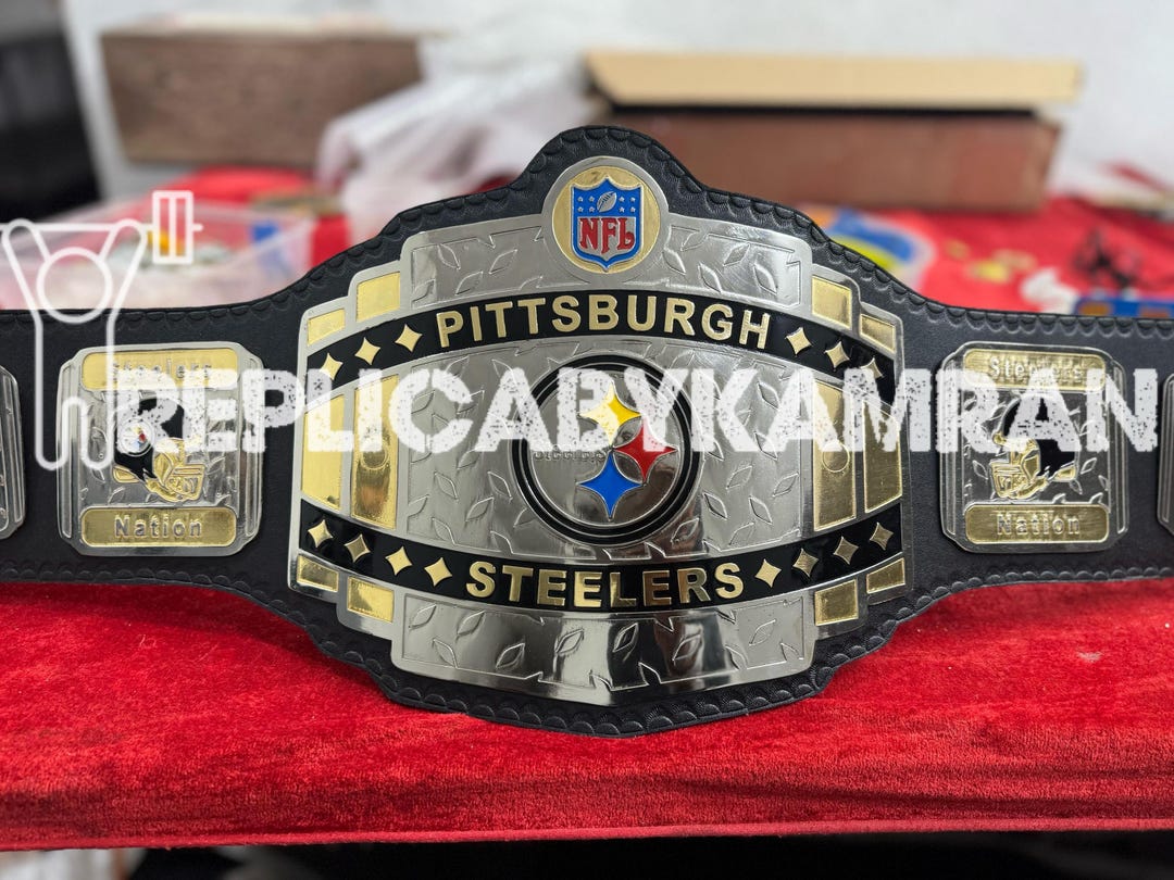 Pittsburgh Steelers Super Bowl Championship Belt American Football 2MM ...