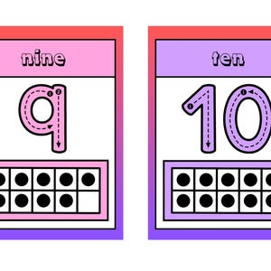 Numbers 1-10 Printable Flashcards for Kids | Early Learning Number ...