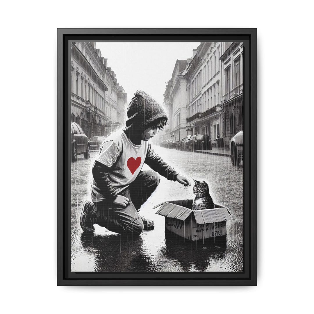 Banksy Style - Modern Art - Wall Painting - Satirical Illustration ...