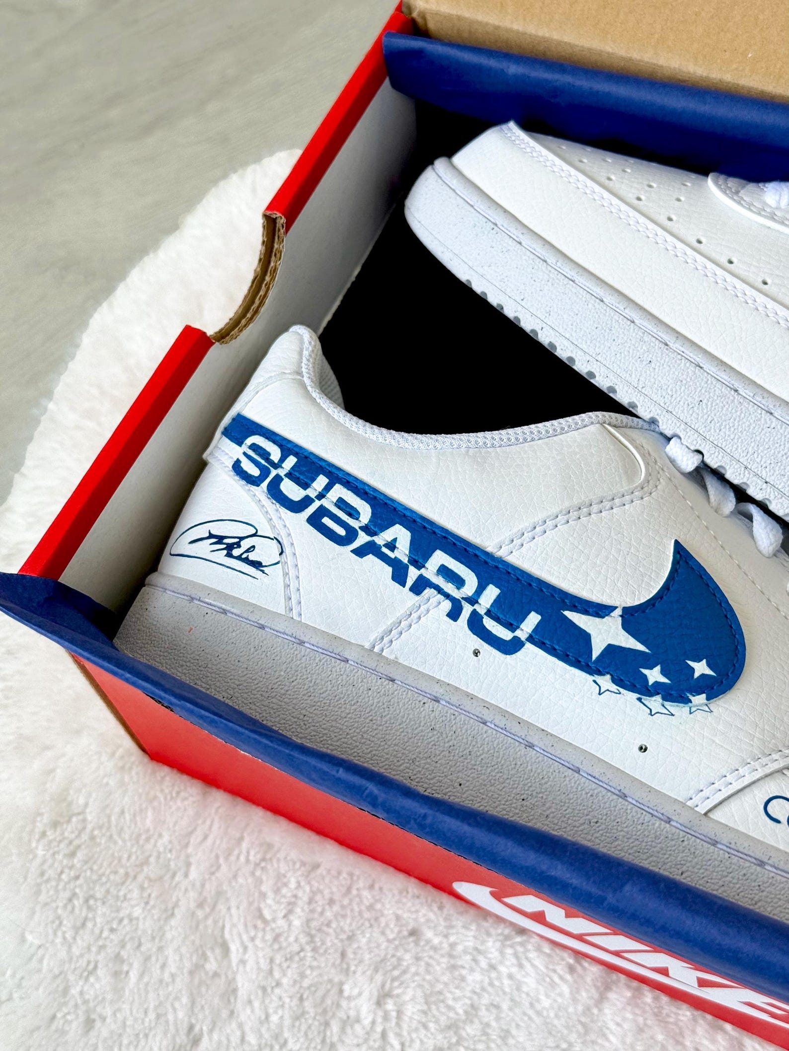Subaru Rally Nike Court Vision Low: Custom Colin Mcrae Nike Sneakers - Etsy