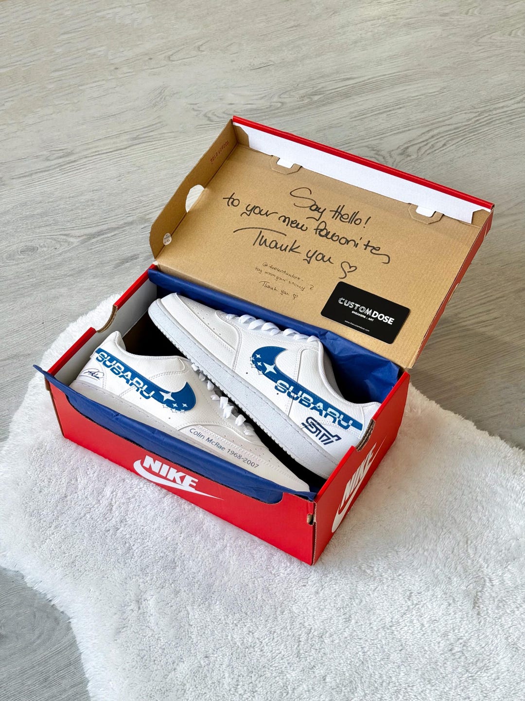 Subaru Rally Nike Court Vision Low: Custom Colin Mcrae Nike Sneakers - Etsy