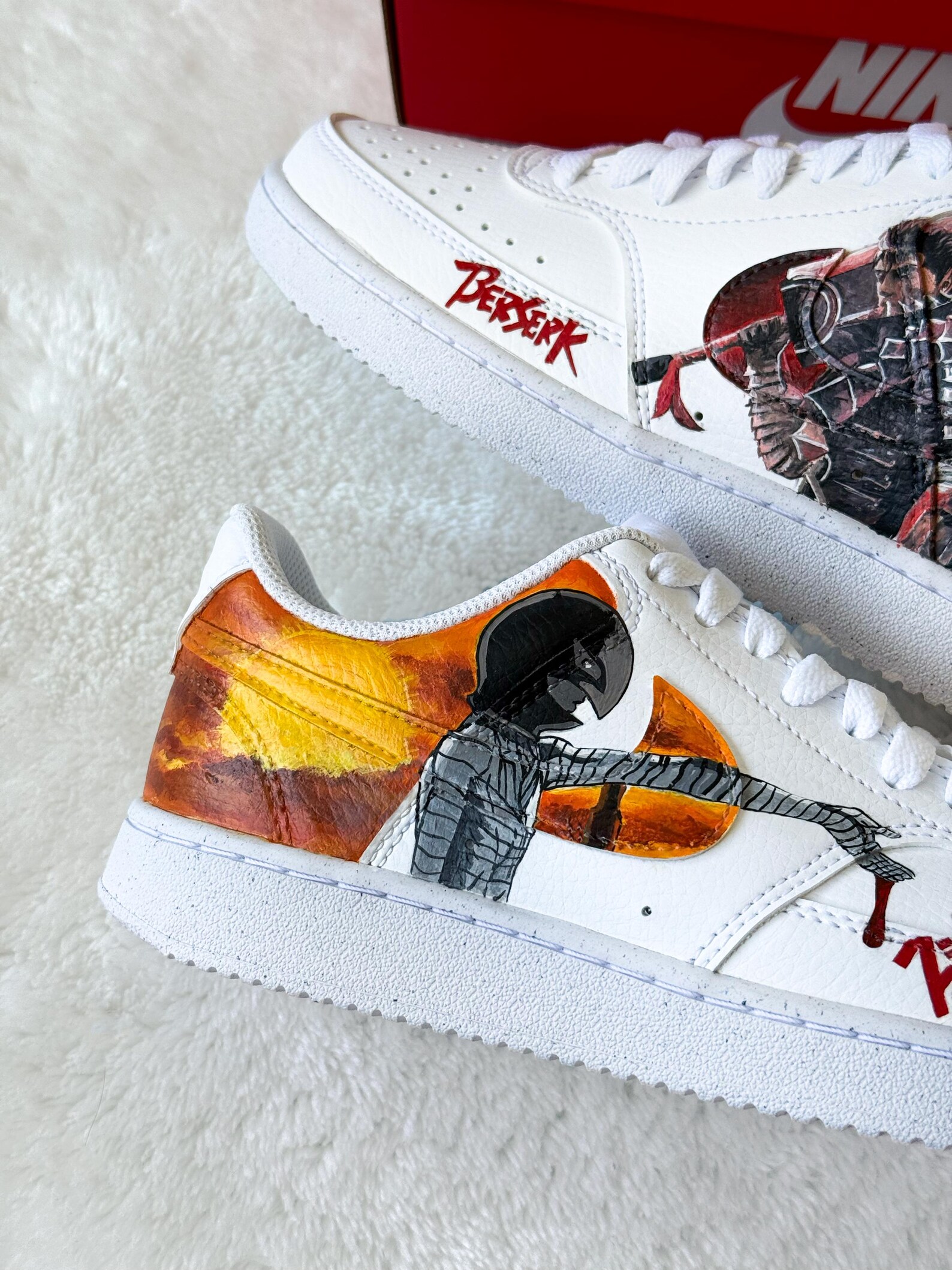 Berserk Air Force 1 - Hand Painted Guts , Griffith Nike Sneakers - Etsy