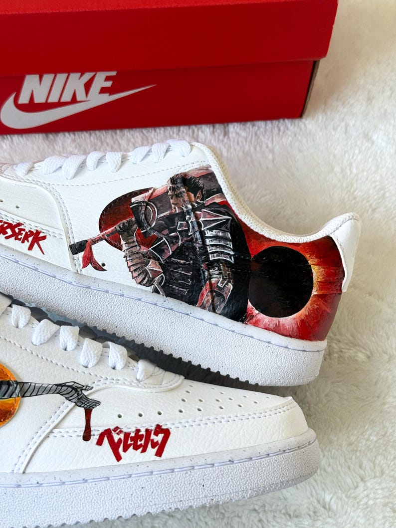 Berserk Air Force 1 - Hand Painted Guts , Griffith Nike Sneakers - Etsy