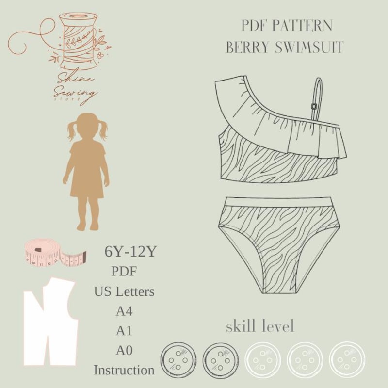 Tween Girl Swimwear - Etsy