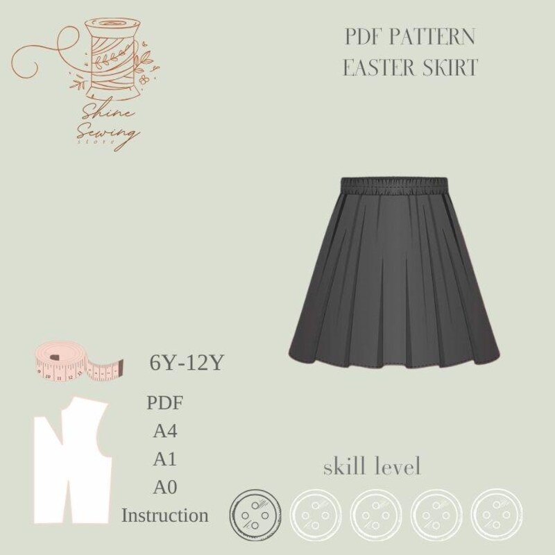 Pleated Skirt - Etsy