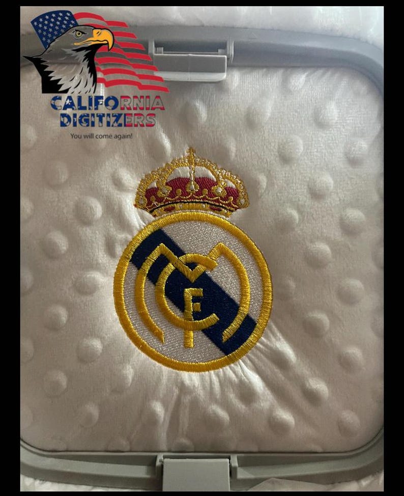 Real Madrid Football Embroidery Design - Etsy