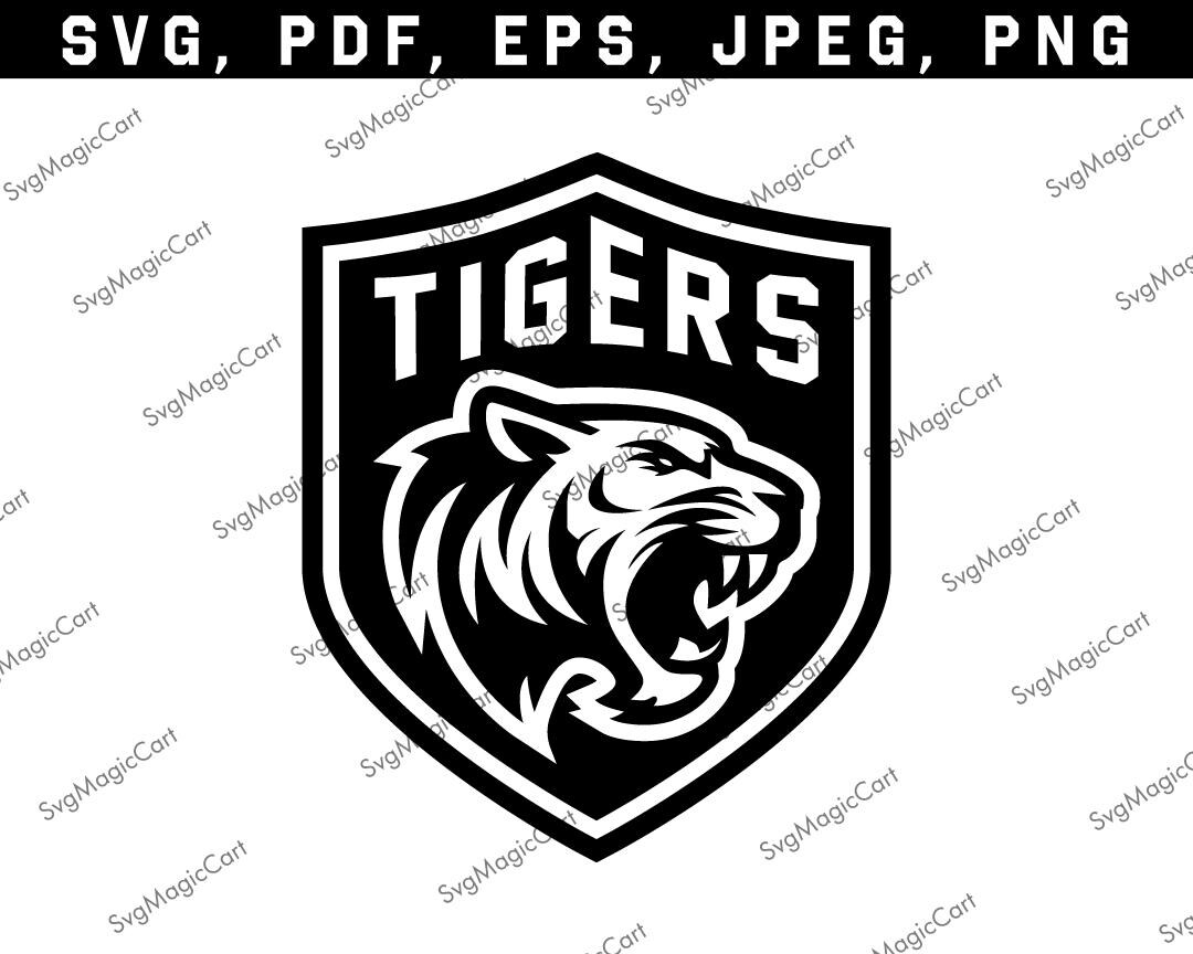 Tigers SVG Bundle: Football, School Spirit Graphics (digital Download ...