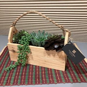 Rope Handle Tote, Rustic, Wooden, Decorative, Hand Made, Box - Etsy