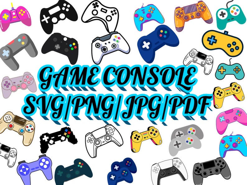 Game Controller SVG Bundle: Cricut Cut Files (digital Download) - Etsy