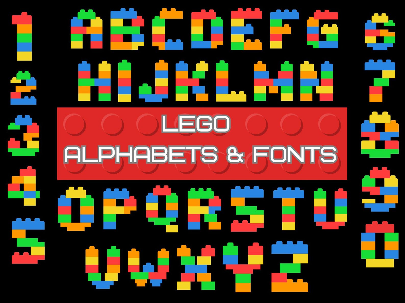Brick Font SVG, Building Font Svg Files for Cricut and Silhouette ...