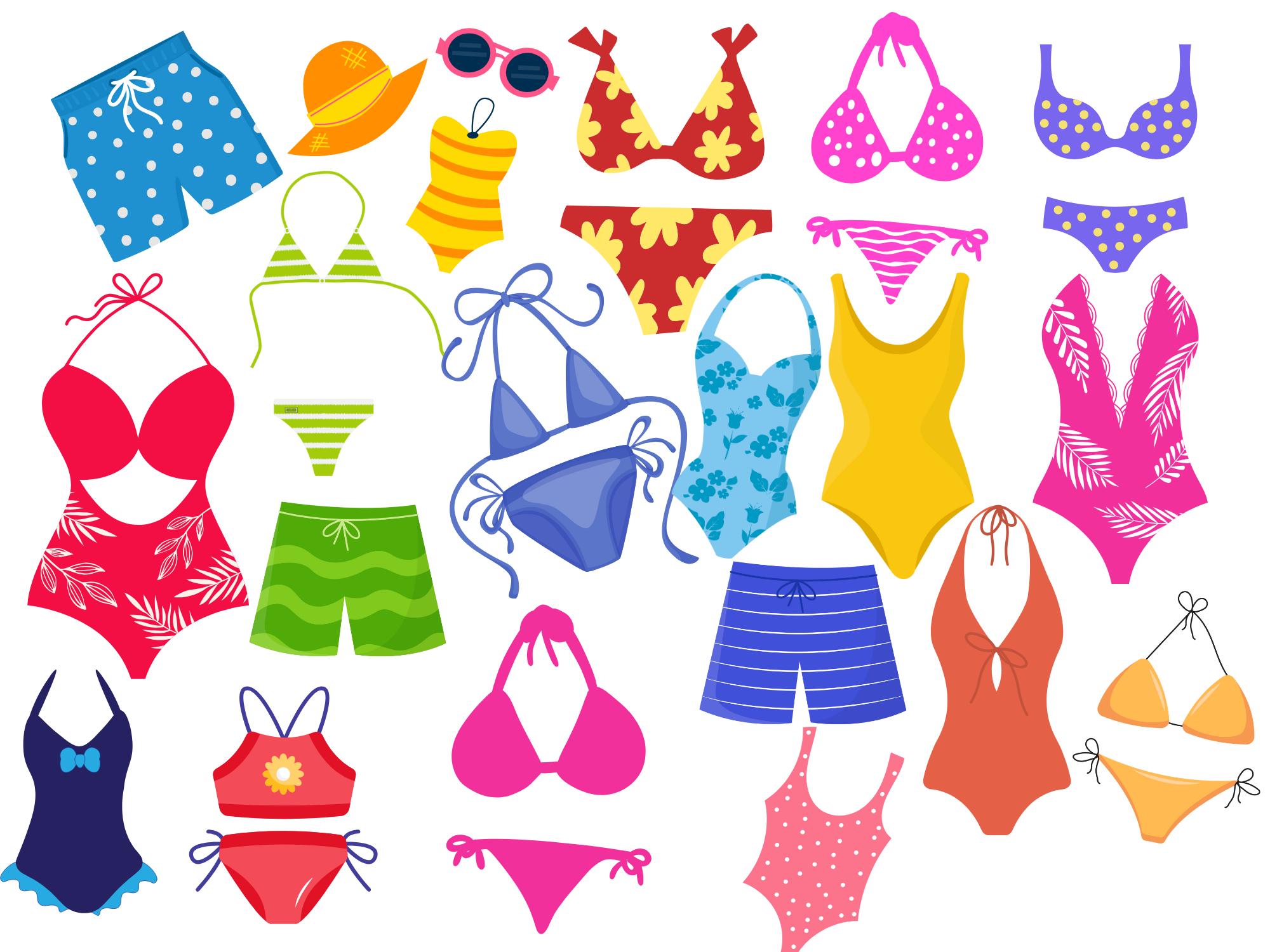 Summer Pool Party Clipart, Beach Fun Clip Art, Cute Summer Graphics ...