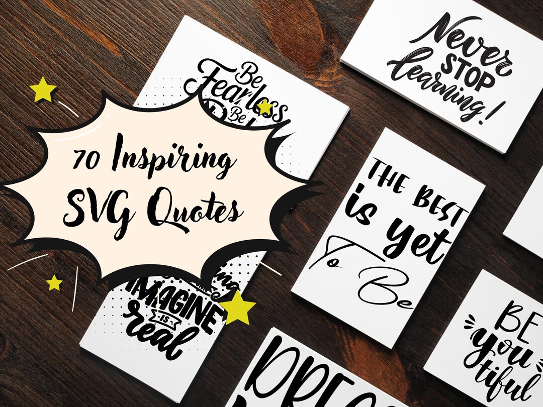 Motivational Svg Png Bundle, Positive Quotes Svg, Inspirational Sayings ...