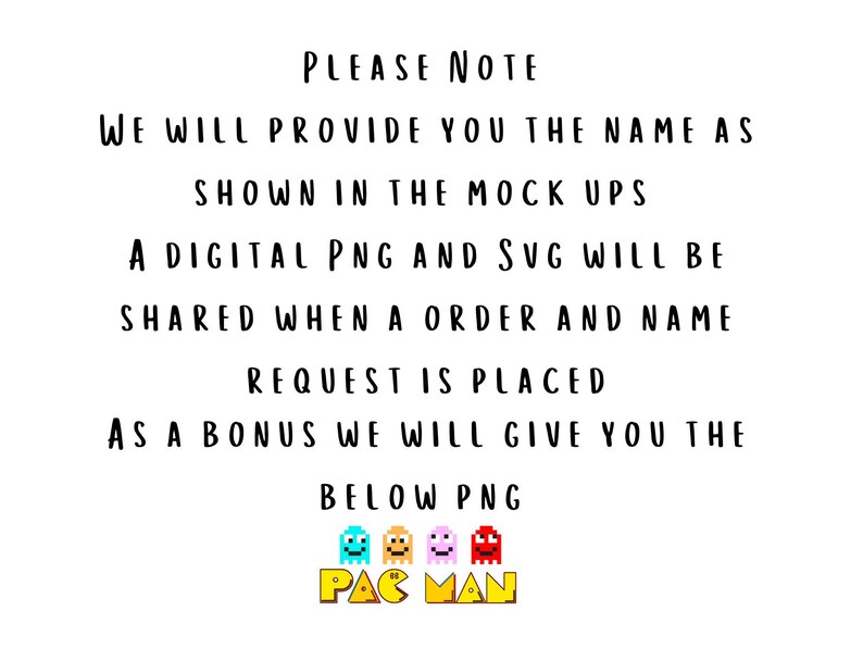 Retro Arcade Custom Name Sticker: Pac-man Style Decal (digital Download ...