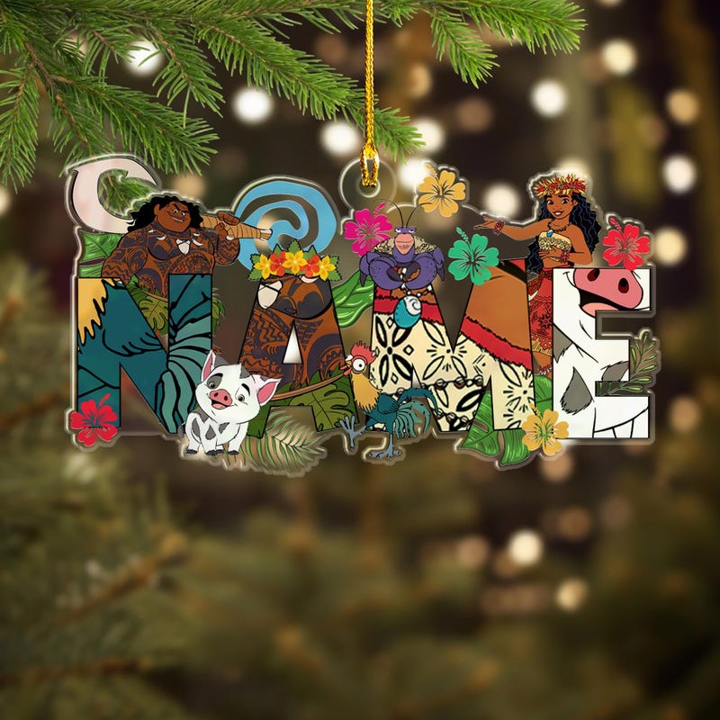 Moana Christmas Ornaments - Etsy