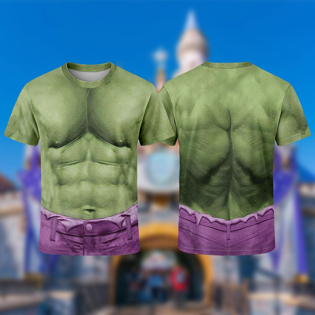 The Incredible Hulk Costume Clothing, Green Hulk Cosplay Costume 3D ...