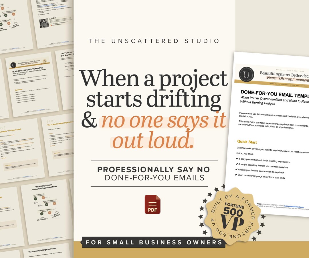 Reset Expectations Email Template | Business Boundaries Email | Client ...