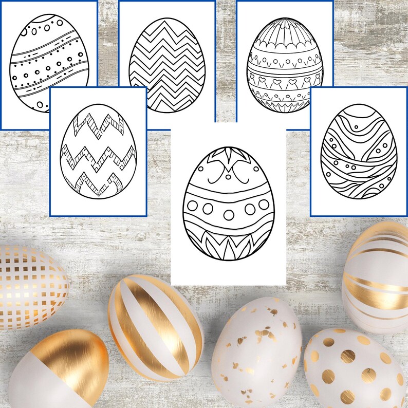 Easter Egg Coloring Page for Adults and Kids, Intricate & Relaxing ...