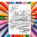Printable House Coloring Pages: Cozy Cottage, Dream Home (PDF) - Etsy