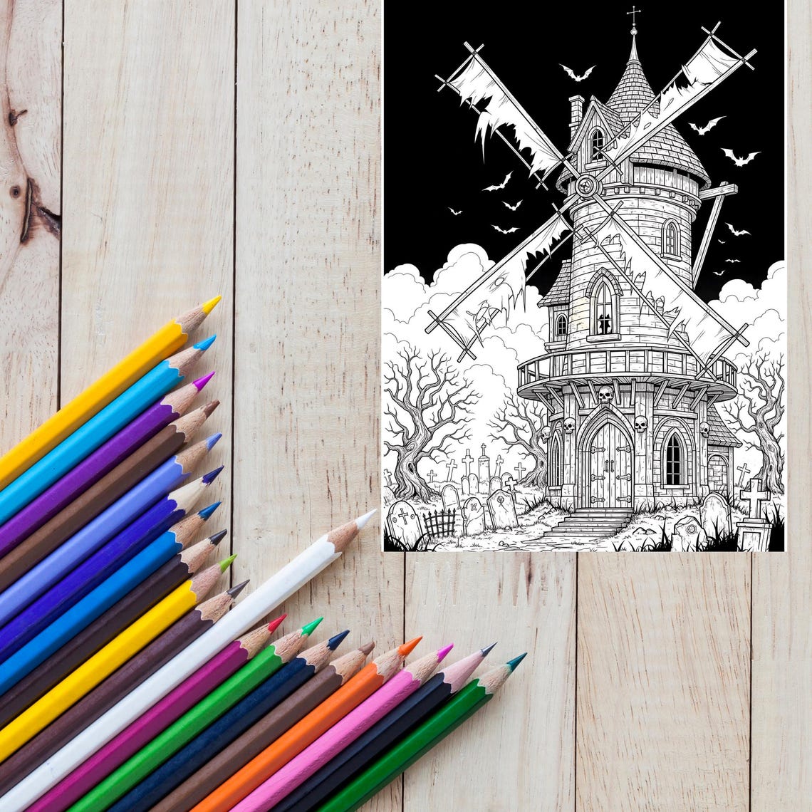 Printable House Coloring Pages: Fantasy & Realistic Homes (60 Pages ...
