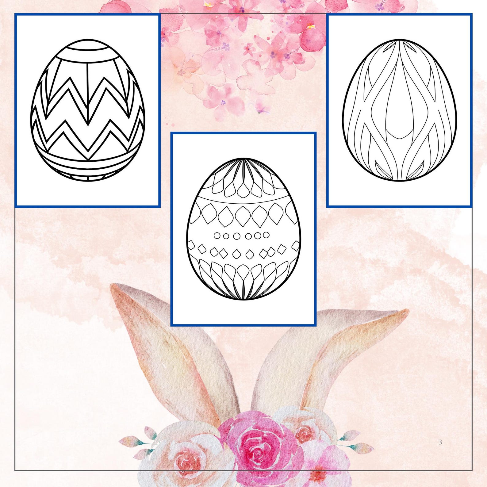 Intricate Easter Egg Coloring Page: Relaxing Art (printable) - Etsy