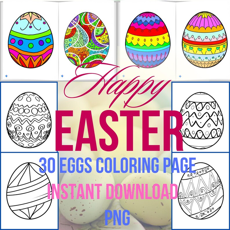 Intricate Easter Egg Coloring Page: Relaxing Art (printable) - Etsy