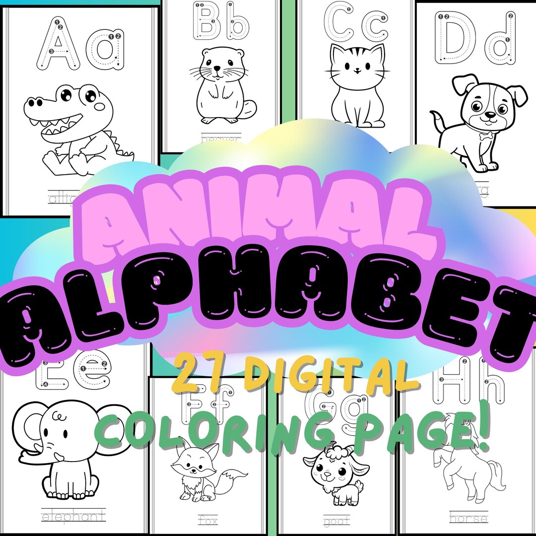 Easy ABC Coloring Pages, Learn Letters, Smart Learning, Homeschool ...
