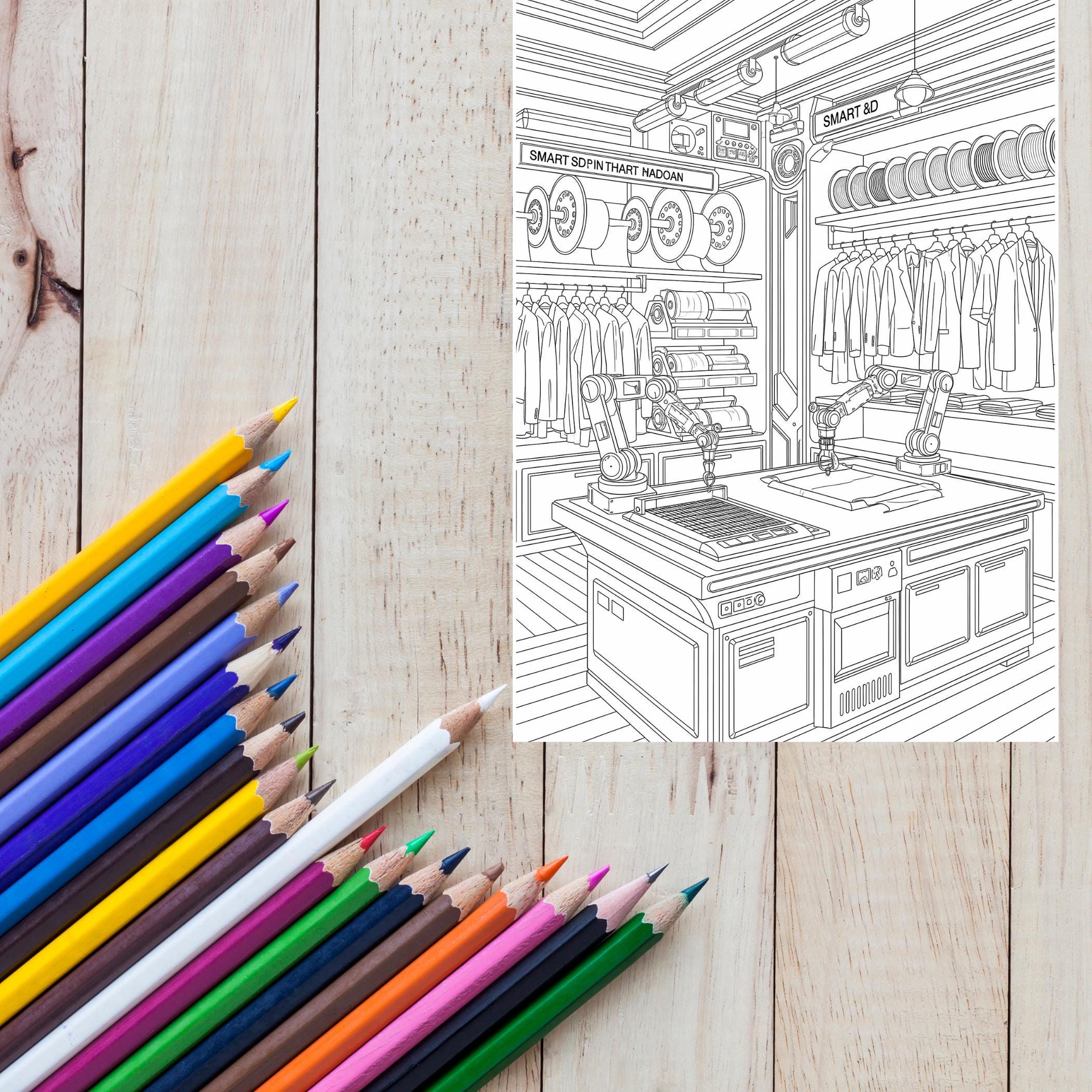 Printable House Coloring Pages: Dream Home Designs (PDF Download, 8 ...