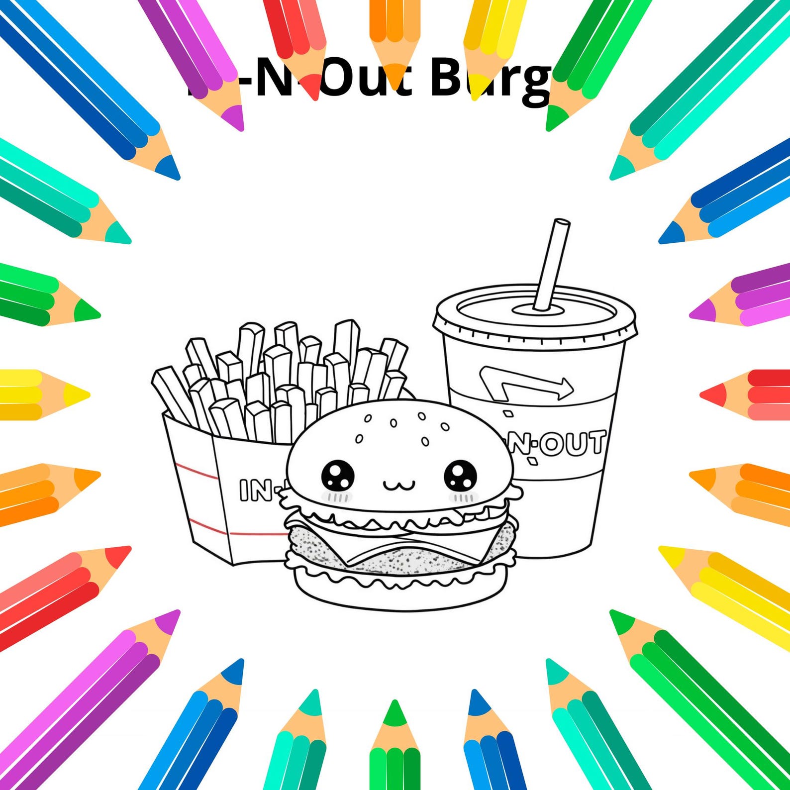 Kawaii Food Coloring Pages | Cute Printable Designs for Relaxation ...