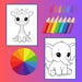 Chibi Animal Coloring Page: Fun Printable Art for Kids (digital ...