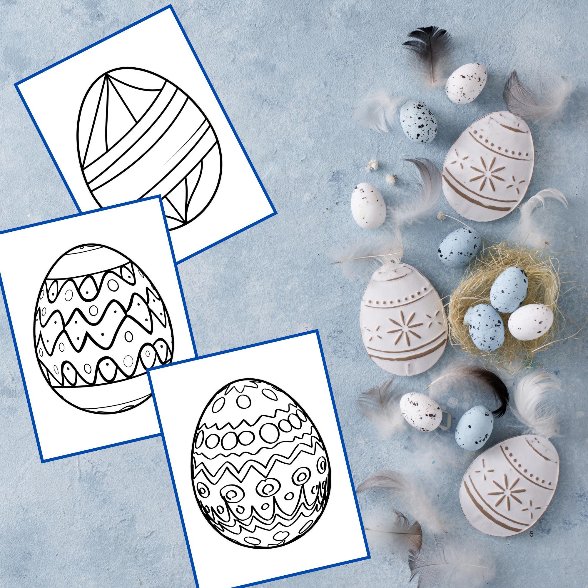 Intricate Easter Egg Coloring Page: Relaxing Art (printable) - Etsy