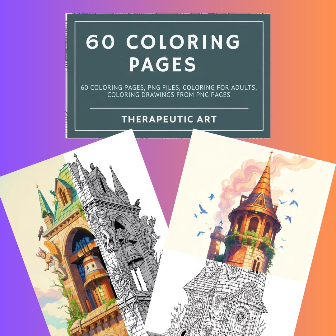 Printable House Coloring Pages: Fantasy & Realistic Homes (60 Pages ...